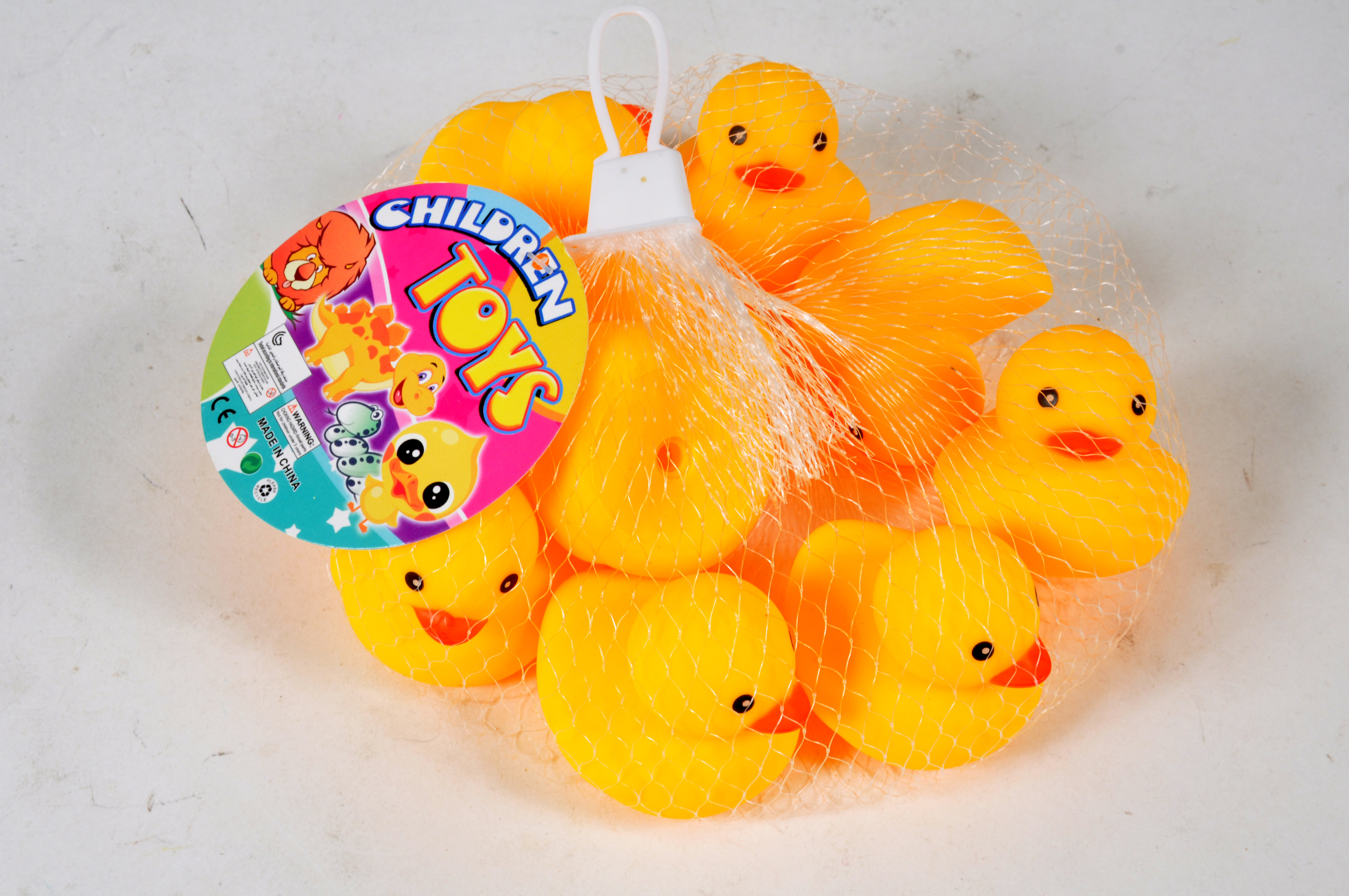 10er Set Badeente / Gummiente Netz, ca.5x4 cm | KIG Kronen Import GmbH ...
